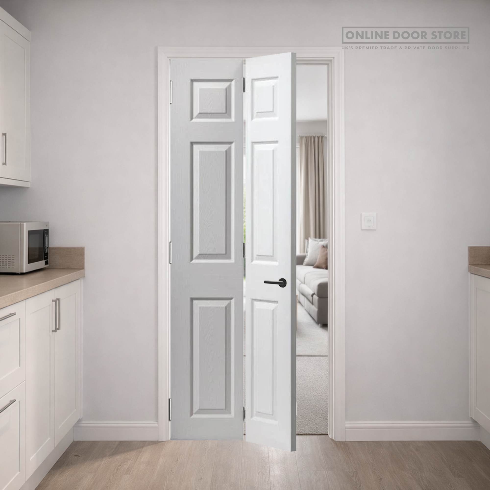 JB Kind Colonist Grained Bi-Fold Internal Door – Online Door Store