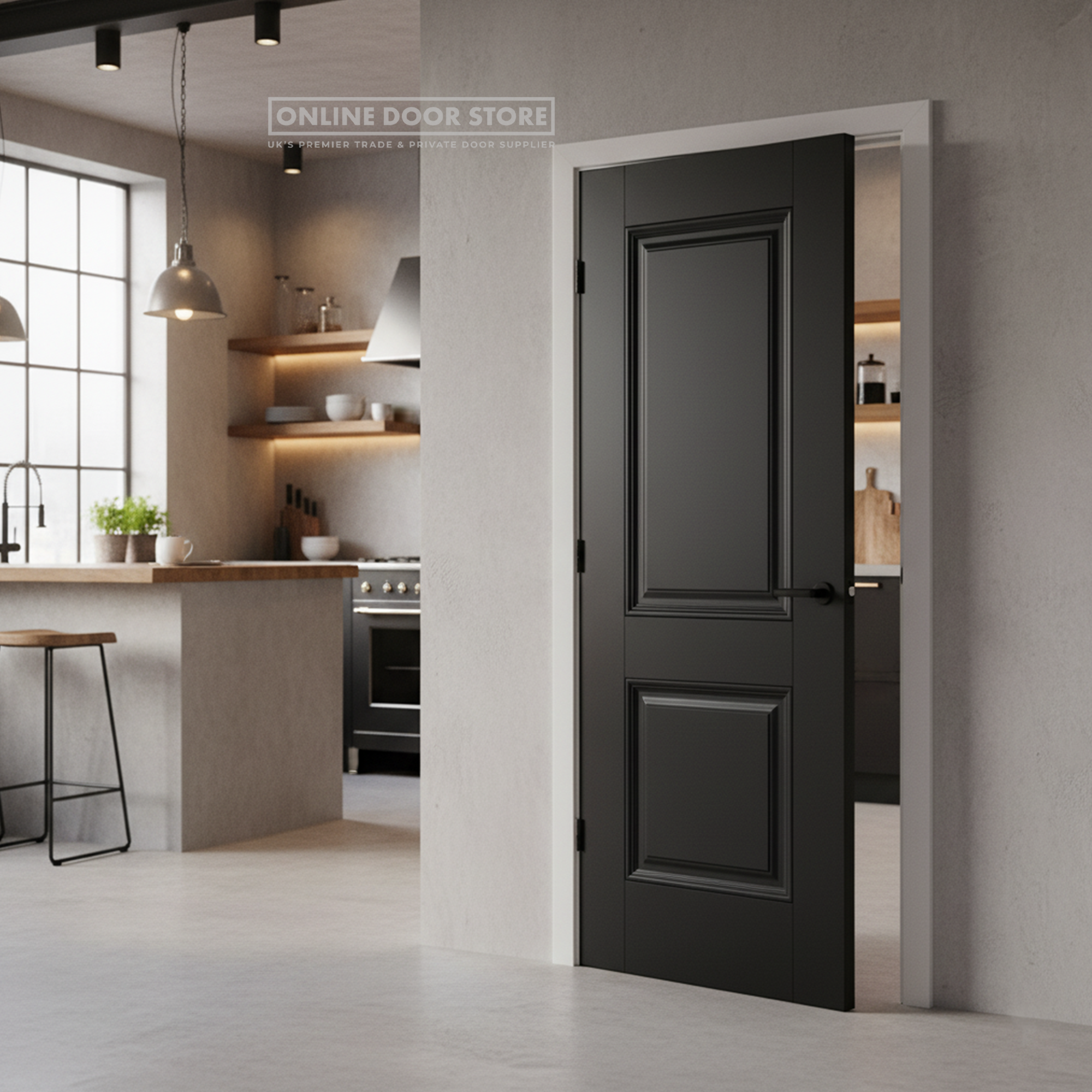 LPD Black Arnhem Internal FD30 Fire Door – Online Door Store