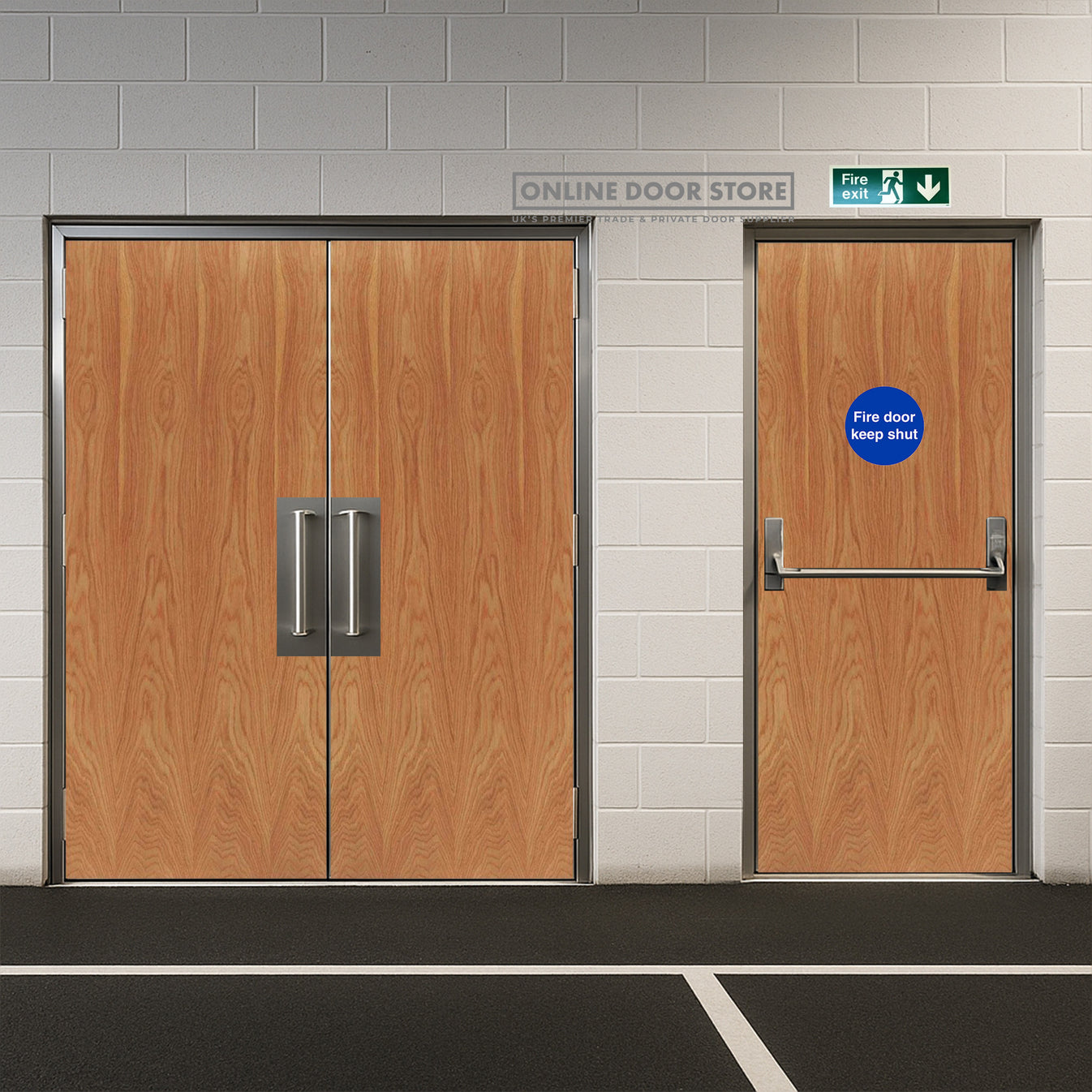 LPD Firecheck Blank Hardwood Lipped FD30 Fire Door – Online Door Store